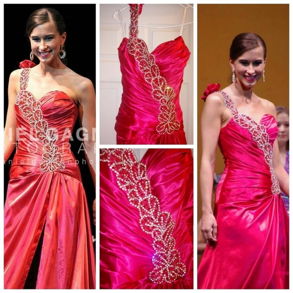 Dresses | Stunning Red Prom Evening Pageant Gown | Poshmark